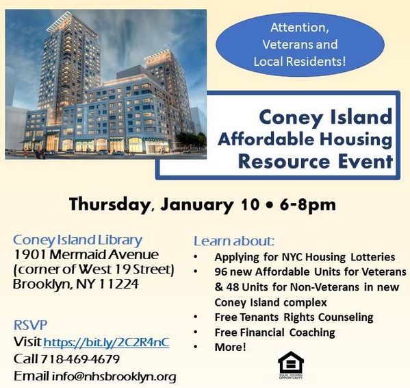 Affordable Housing Event - January 10th - Learn About Applying for ...