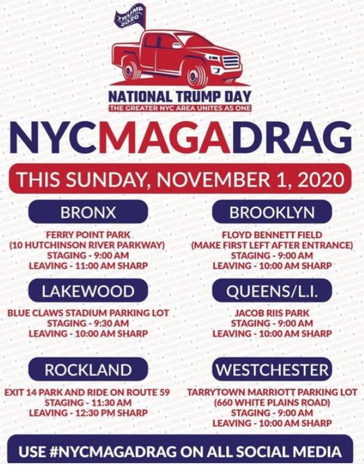 MAGA Drive in Brooklyn - November 1, 2020