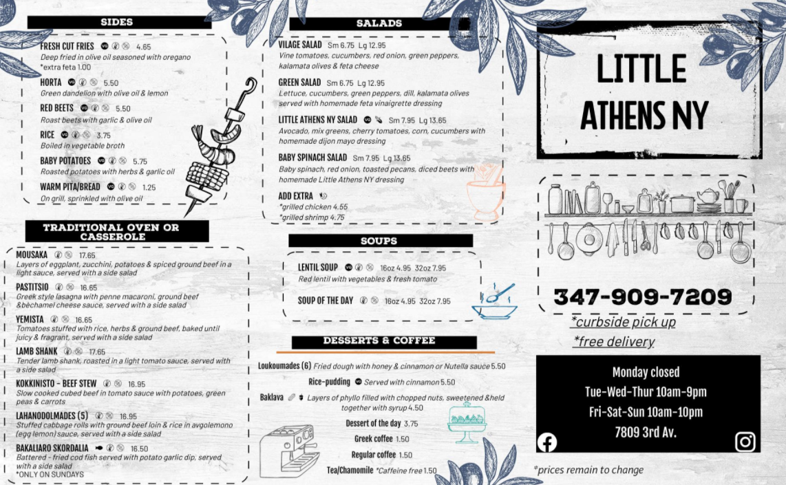 Little Athens Restaurant on 3rd Ave.