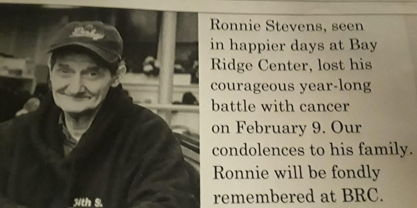 RIP Ronnie Stevens - Bay Ridge - February 2022