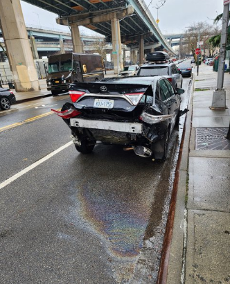 Another Wrecked SUV Left in Bay Ridge - Ft. Hamilton Between 97th St ...