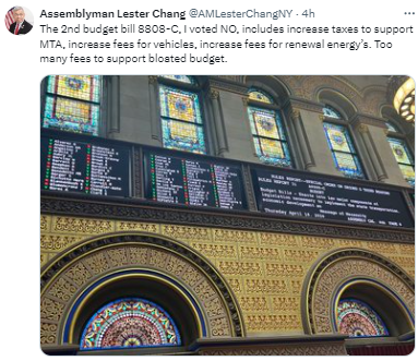 Lester Chang Shared His Votes on the Budget