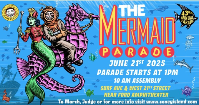 The Mermaid Parade is Today – Cheer For the People Carrying the Banner ...