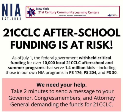Afterschool Funding is At Risk for Our Area