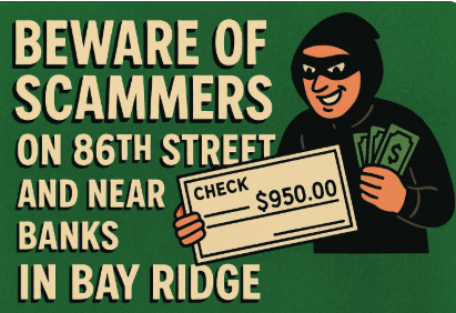 Scammer With Check on 86th Street and 5th Ave.