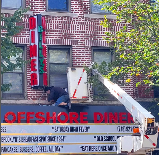 Offshore Diner in Bay Ridge Has a Cool New Sign